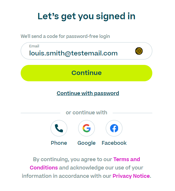 How to log in with a one-time code? – Ding Support Center